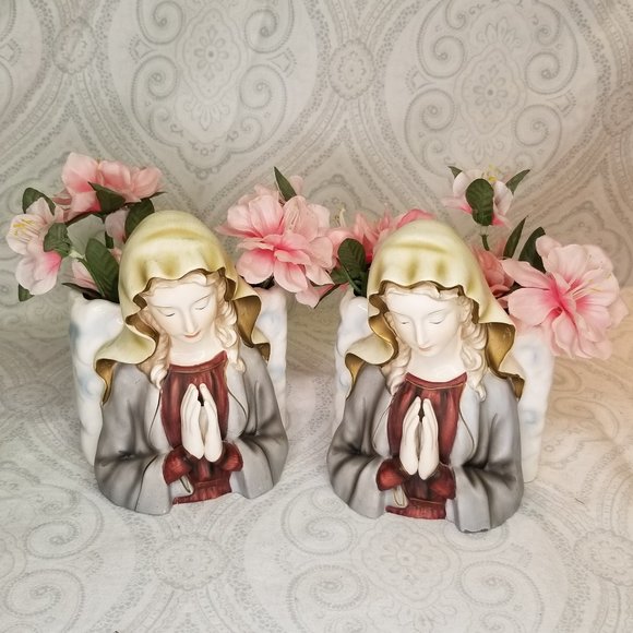 Inarco | Accents | 961 Inarco Japan Ceramic Praying Madonna Lady Head ...